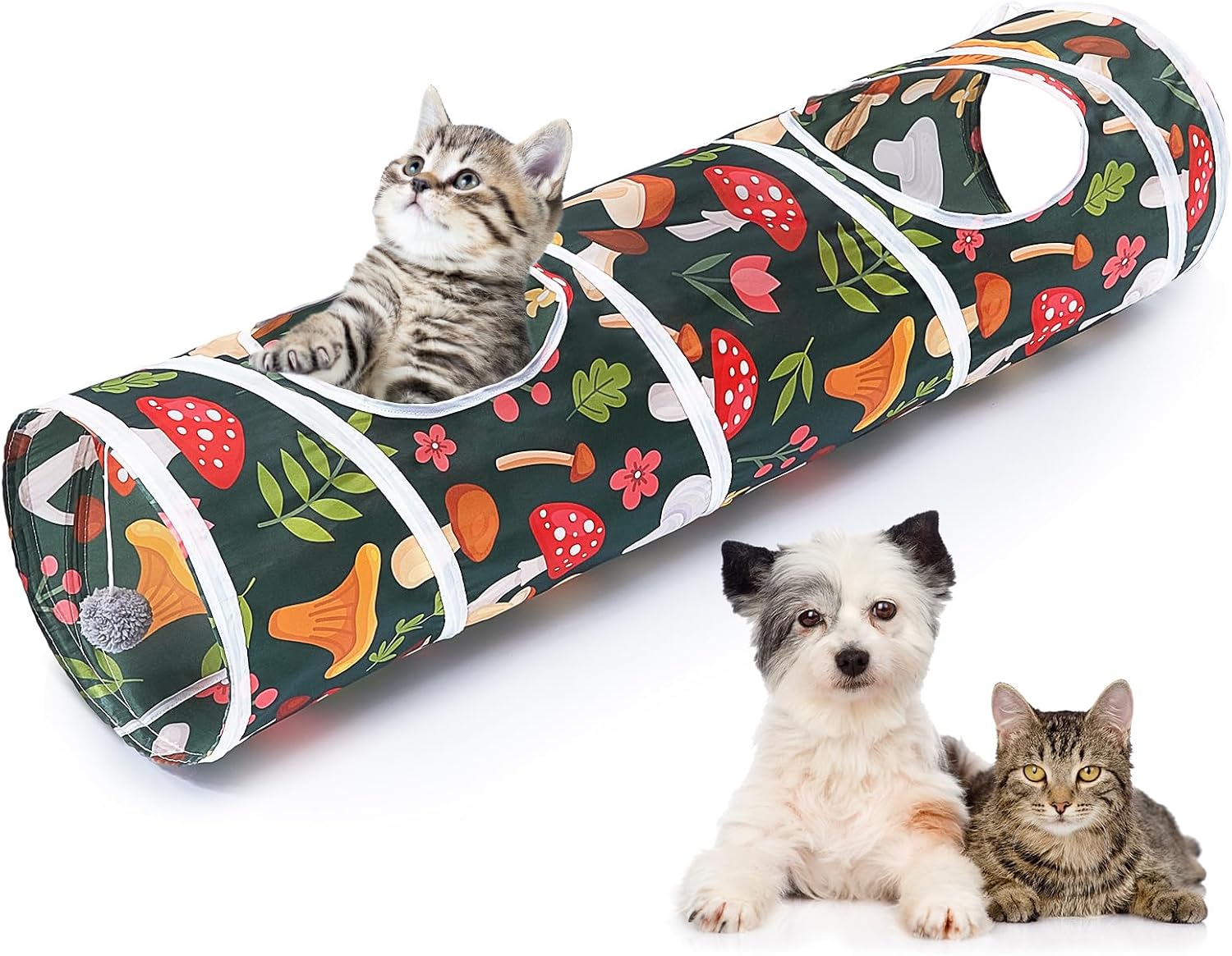 Amazon.com : Glittme Cat Tunnel, Cat Tunnels for Indoor Cats,Peekaboo ...