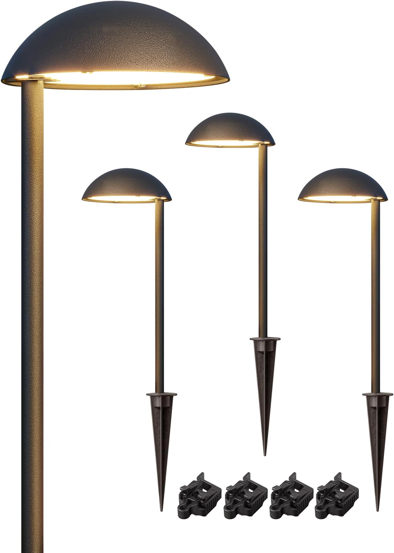 EDISHINE Low Voltage Landscape Lighting, 3W 3000K 200LM Waterproof LED ...