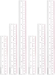 Amazon.com : 6 Pieces Clear Plastic Ruler, 6 Inch+9 Inch+12 Inch Metric ...