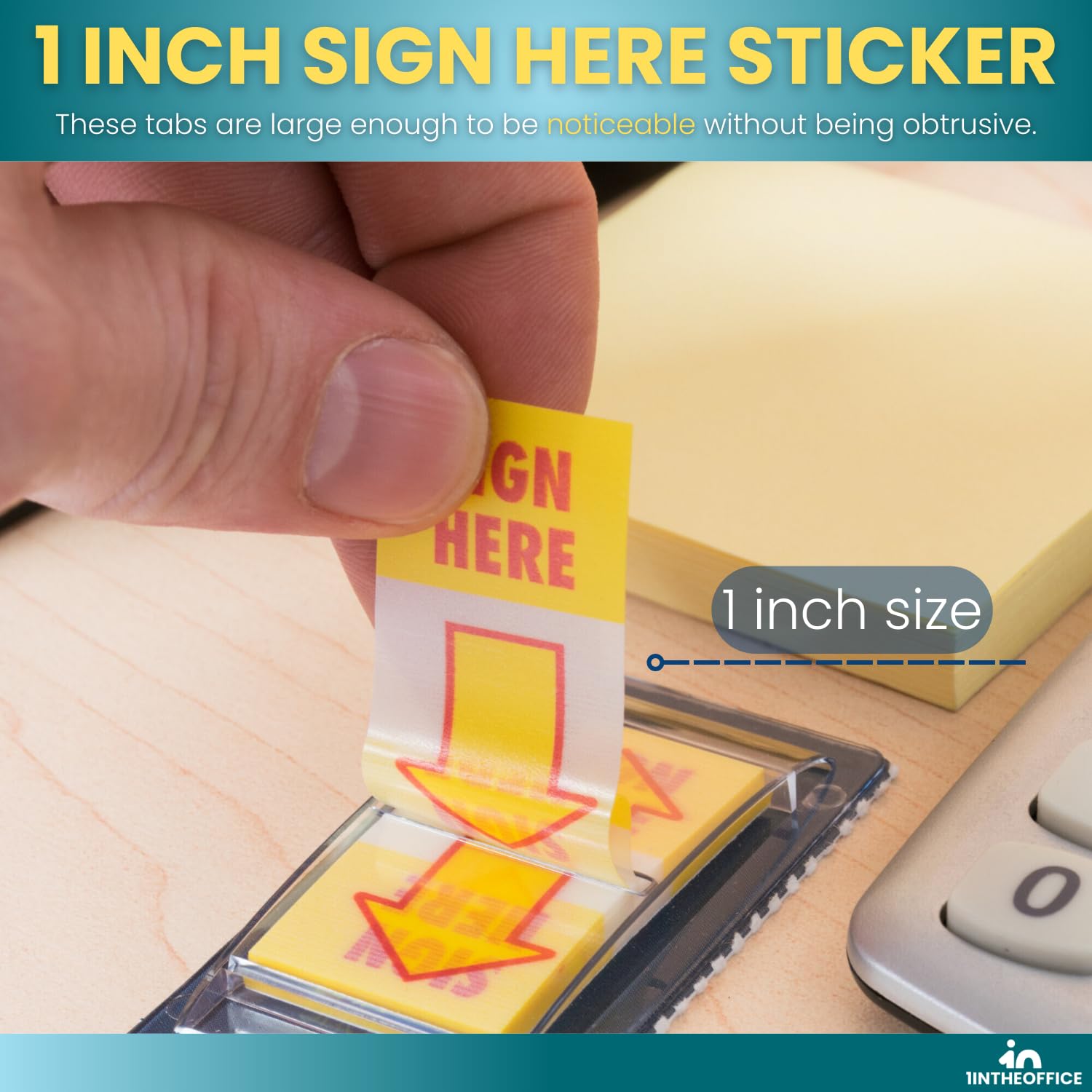 Snapklik.com : 1InTheOffice Sign Here Stickers