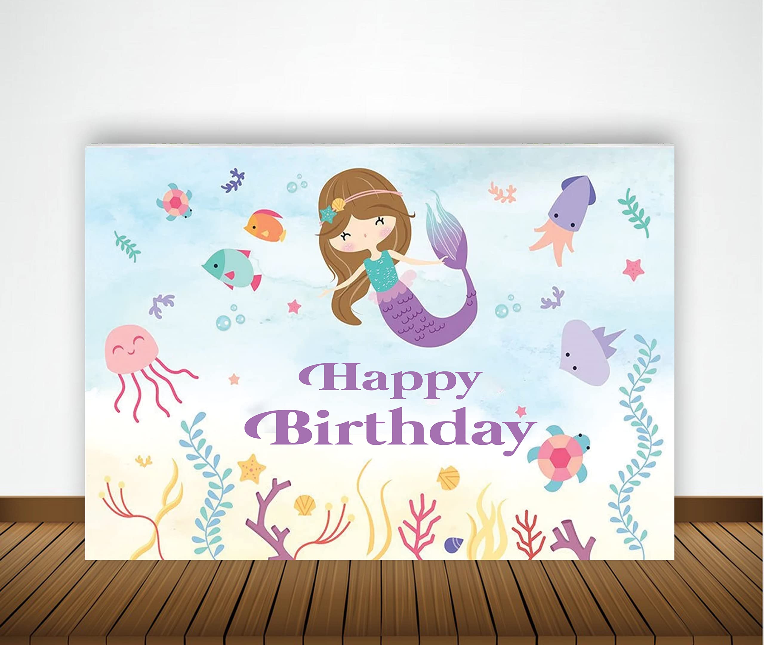 Buy Theme My Party Mermaid Birthday Party Supplies, Mermaid Party ...