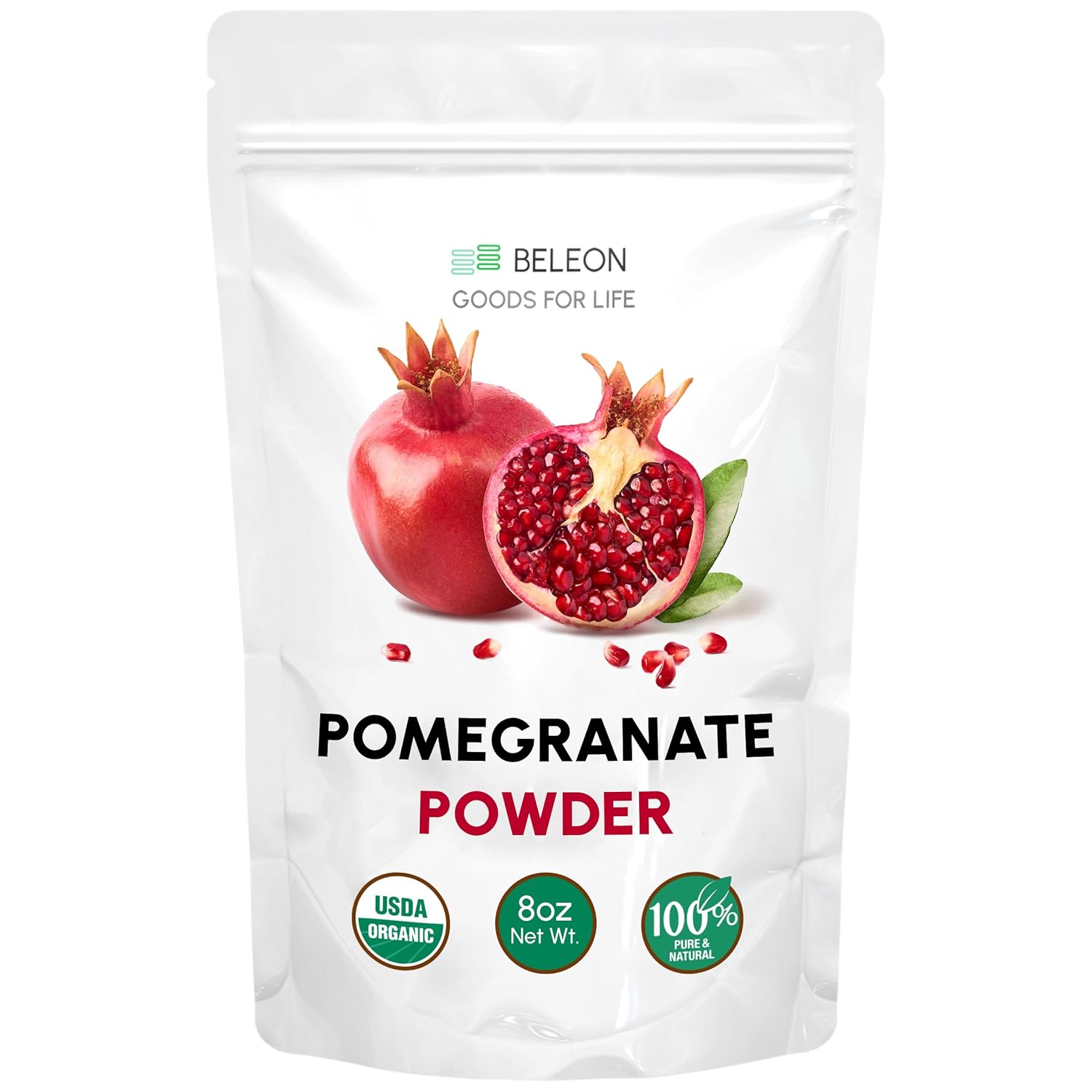 Amazon.com : Organic Pomegranate Powder 8 oz - Pure All Natural Powder ...