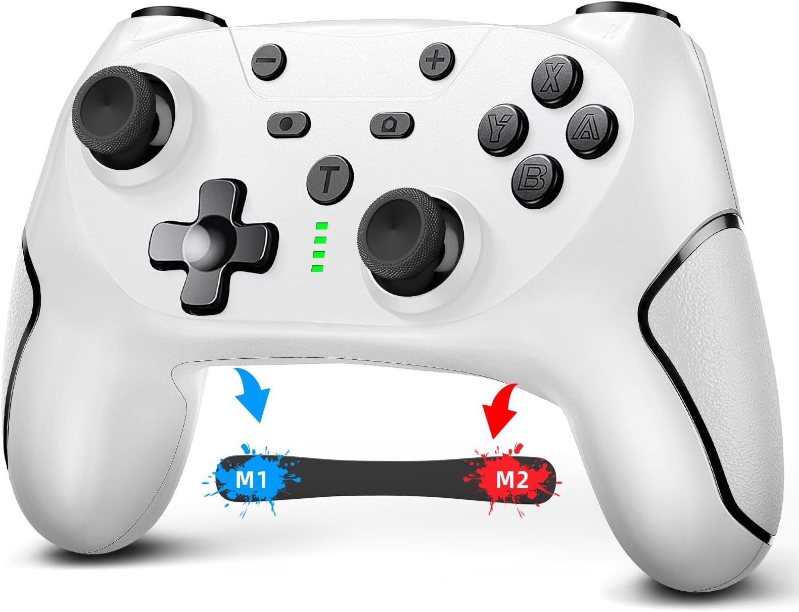 Amazon.co.jp: 【AceGamer】Switch コントローラー 無線接続 マクロ機能 6軸ジャイロセンサー搭載 背面ボタン付き マクロ機能 自動連射機能 スイッチ コントローラー ...