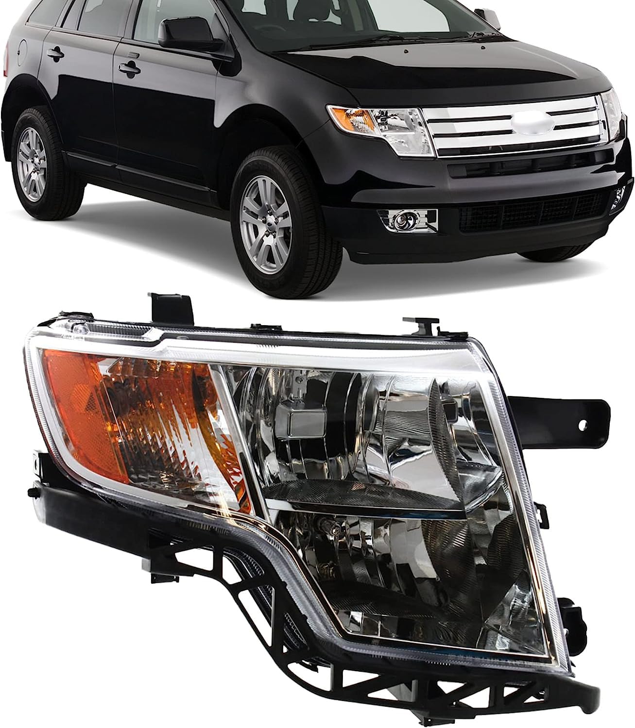 Amazon.com: UPPARTS Headlight Assembly For 2007 2008 2009 2010 Ford ...