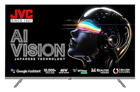 JVC 102 cm (40 inches) AI Vision Series QLED Android TV LT-40NQ3165C ...