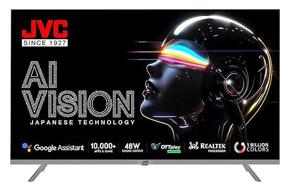 JVC 102 cm (40 inches) AI Vision Series QLED Android TV LT-40NQ3165C ...
