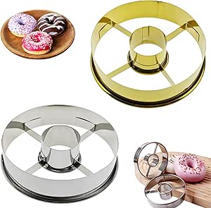 2 Pack Stainless Steel Doughnut Cutter 3.86Inch Doughnut Cutters Mousse ...