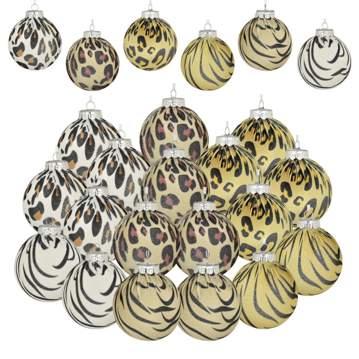 Amazon.com: Christmas Ornaments, 12 Pcs Shatterproof Hanging Leopard ...