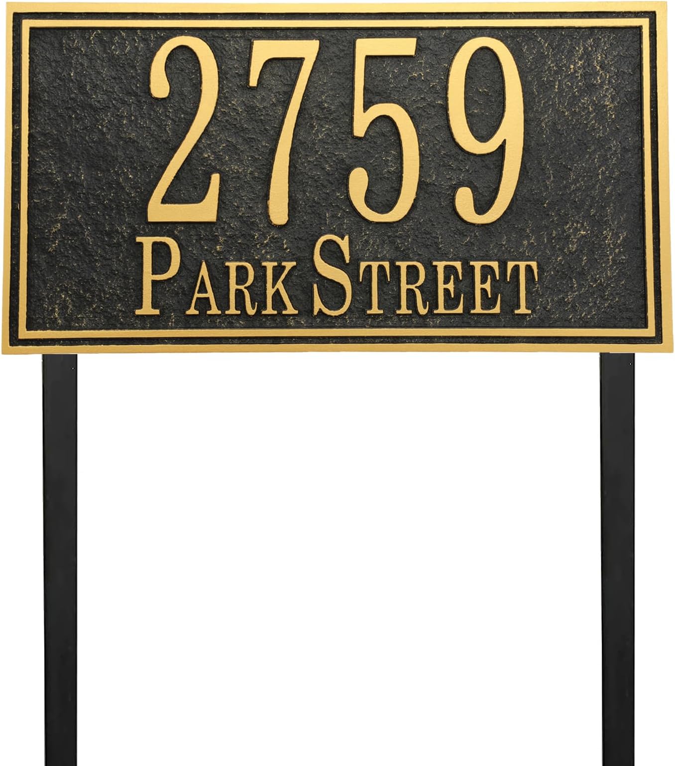Amazon.com: Personalized Address Yard Sign Metal Address Sign with ...