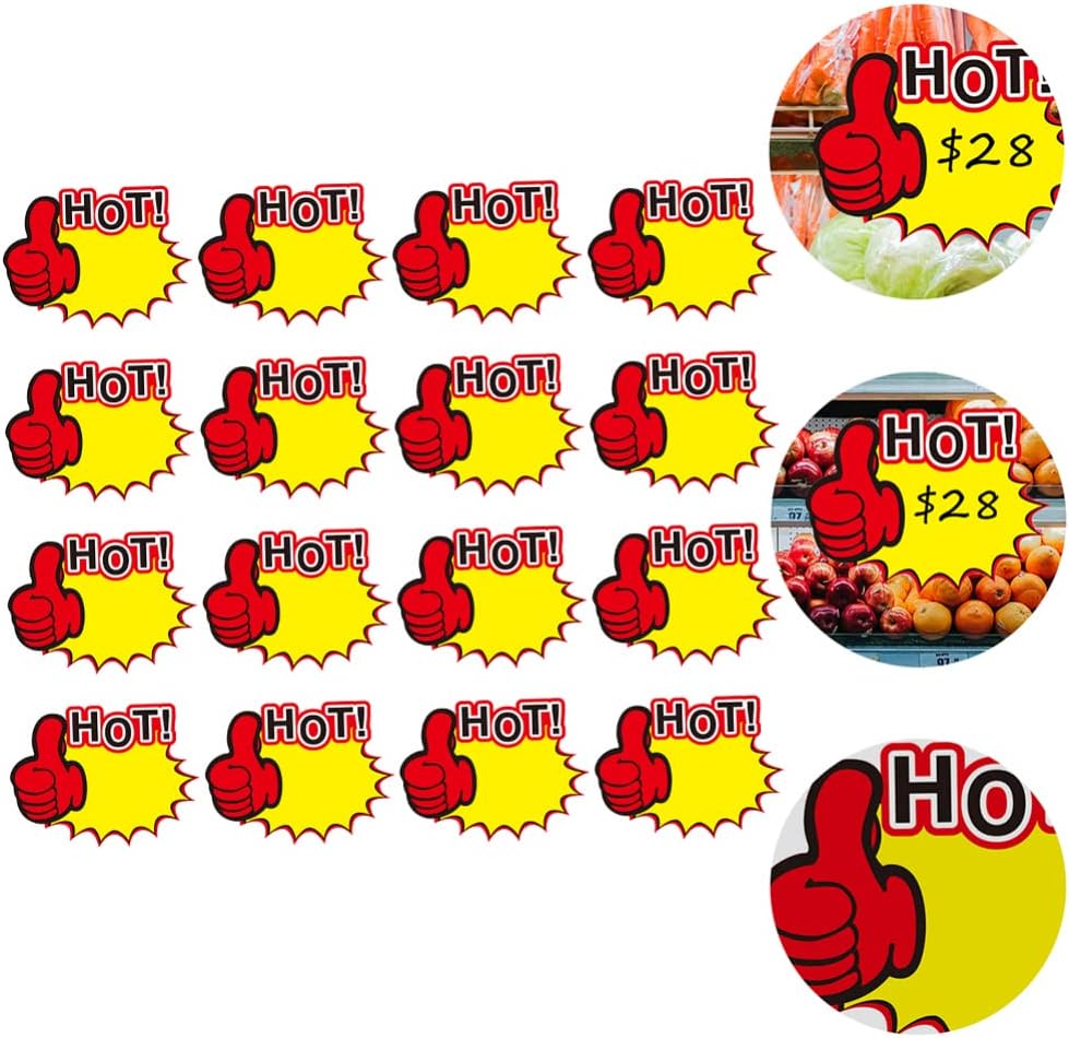 iplusmile Price Card Signs, 50 Pcs Sale Fluorescent Sign Cards Blank ...