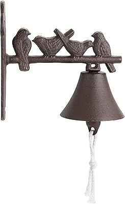 Amazon.com: Yapopi Outdoor Dinner Bell, Rustic Vintage Large Cast Iron ...