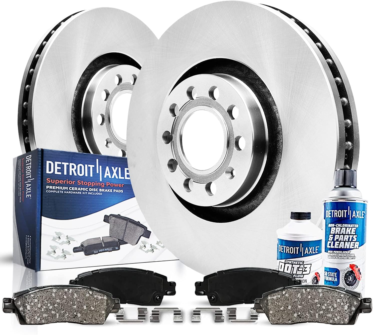 Amazon.com: Rear Ceramic Brake Pads & 2 Discs Rotors Set Kit for VW ...