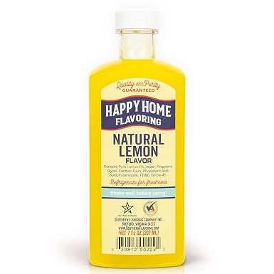 Amazon.com : Happy Home Natural Lemon Flavor, Non-Alcoholic, Certified ...