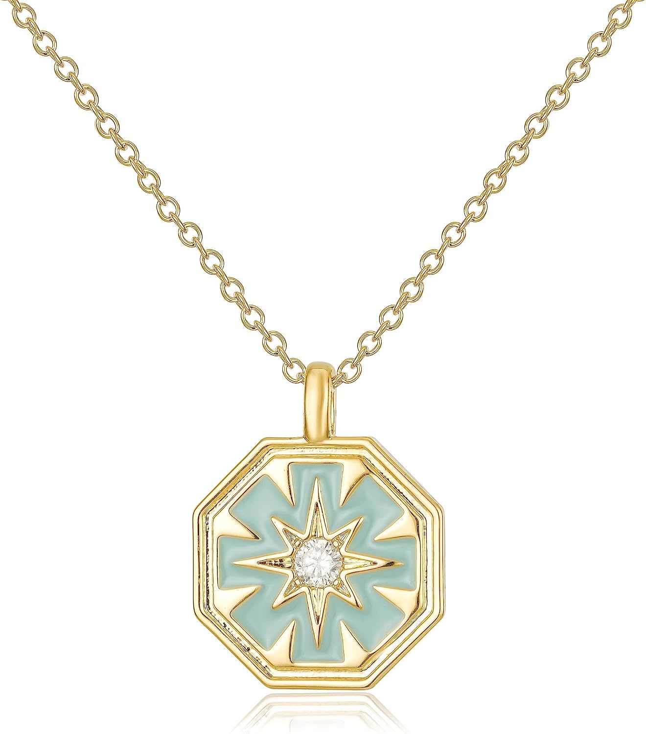 Amazon.com: French Runway Starlight Splendor: 18k Gold Plated Octagonal ...