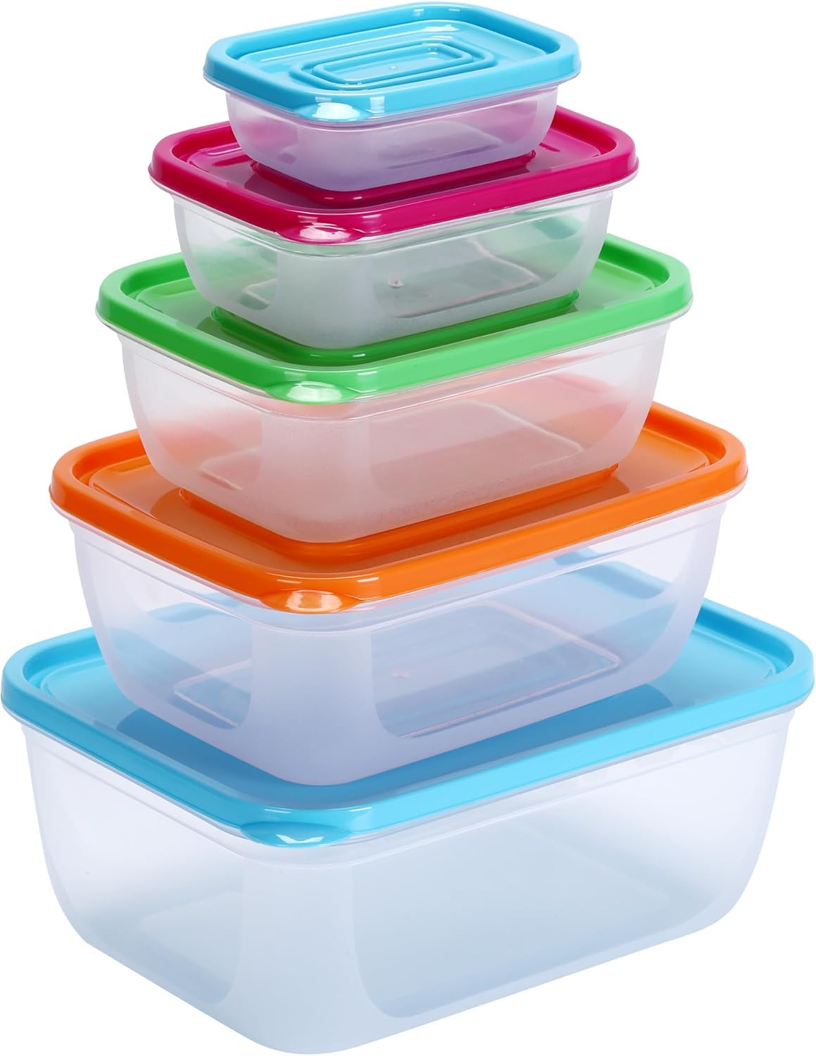 Amazon.com: PXWSGYDZ 5-Pcs food storage container set, close-fitting ...