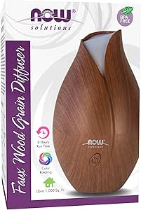 Amazon.com: NOW Foods Essential Oils, Ultrasonic Faux Wood Aromatherapy ...