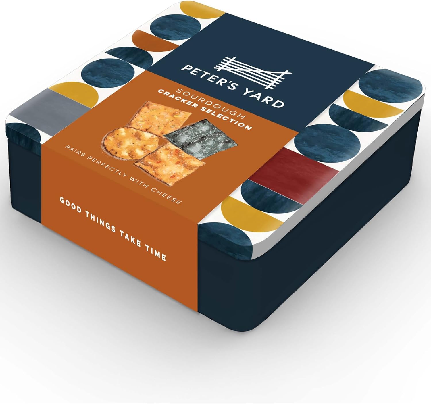 Peter's Yard Sourdough Crackers Selection Tin, Great with Chutney and ...