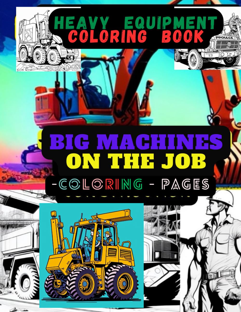 Heavy Equipment Coloring Book-Big Machines on the Job-Coloring pages ...