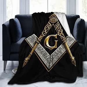 Amazon.com: WUQUWU Master Mason Masonic Fleece Blanket for Bed, Flannel ...