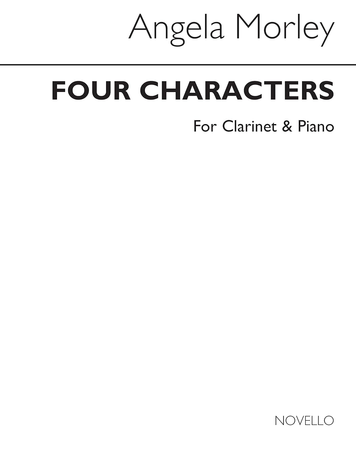 Amazon.com: Angela Morley: Four Characters for Clarinet and Piano ...