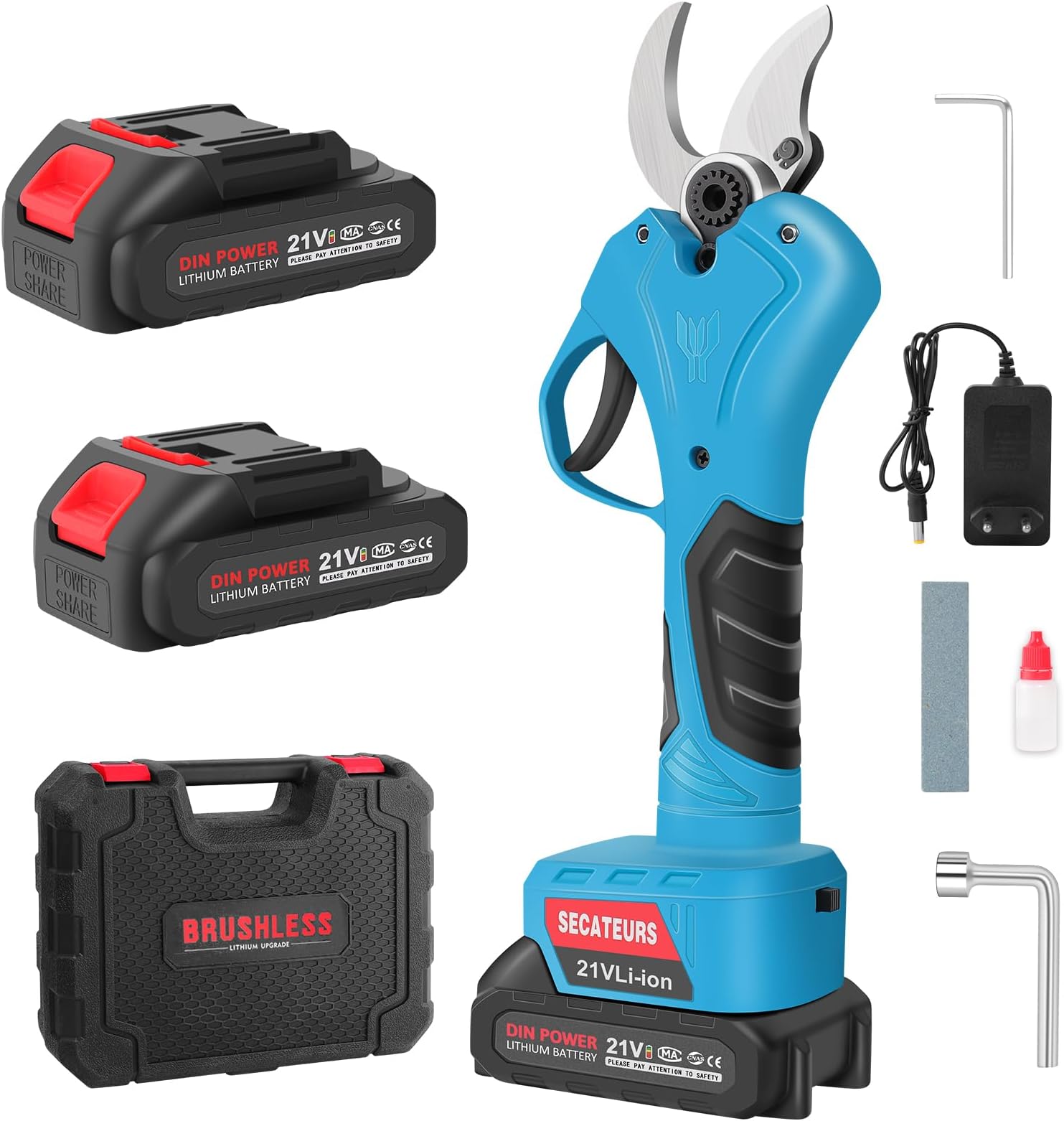 Amazon.com: BEEDECK Electric Pruning Shears, 25mm 1" Cutting Diameter ...