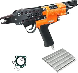 Kamsin K-SC7E 15 Gauge Pneumatic Hog Ring Gun Long Nose 3/4-inch Crown ...