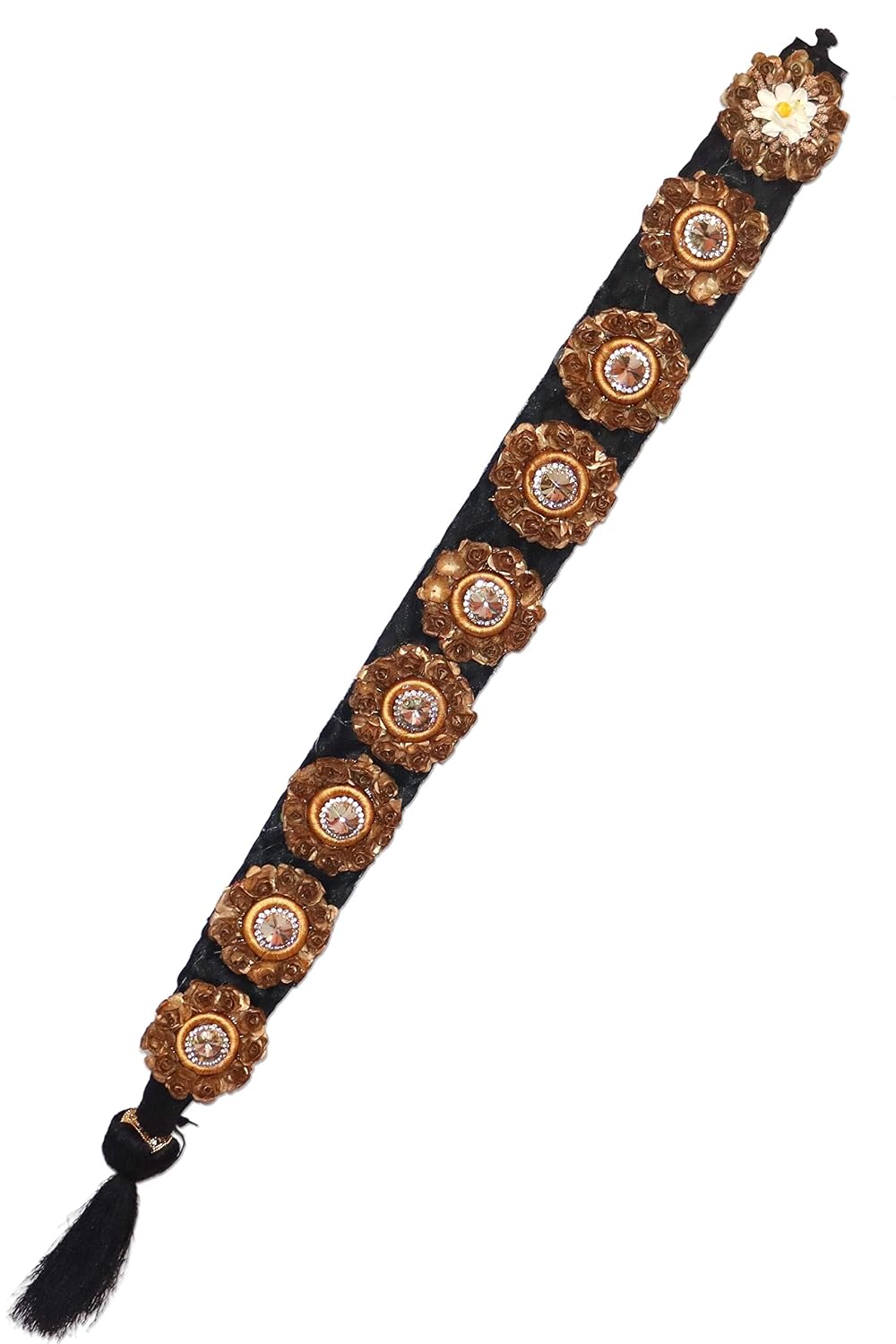 FIMBUL Bharatanatyam Savaram & Kunjalams Jada Set Hair Accessories Set ...