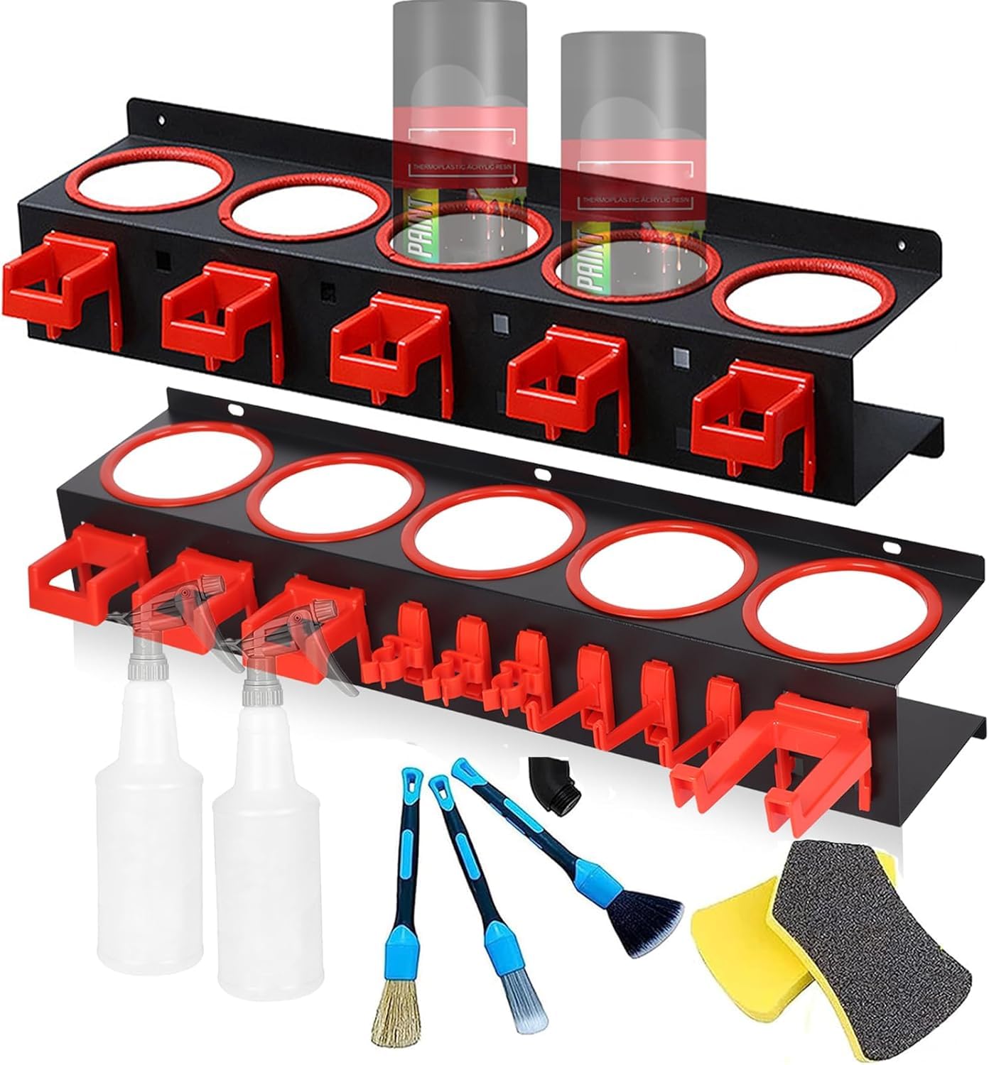 Amazon.com: YTCYKJ Spray Bottle Storage Rack,2 Pack Spray Bottle ...