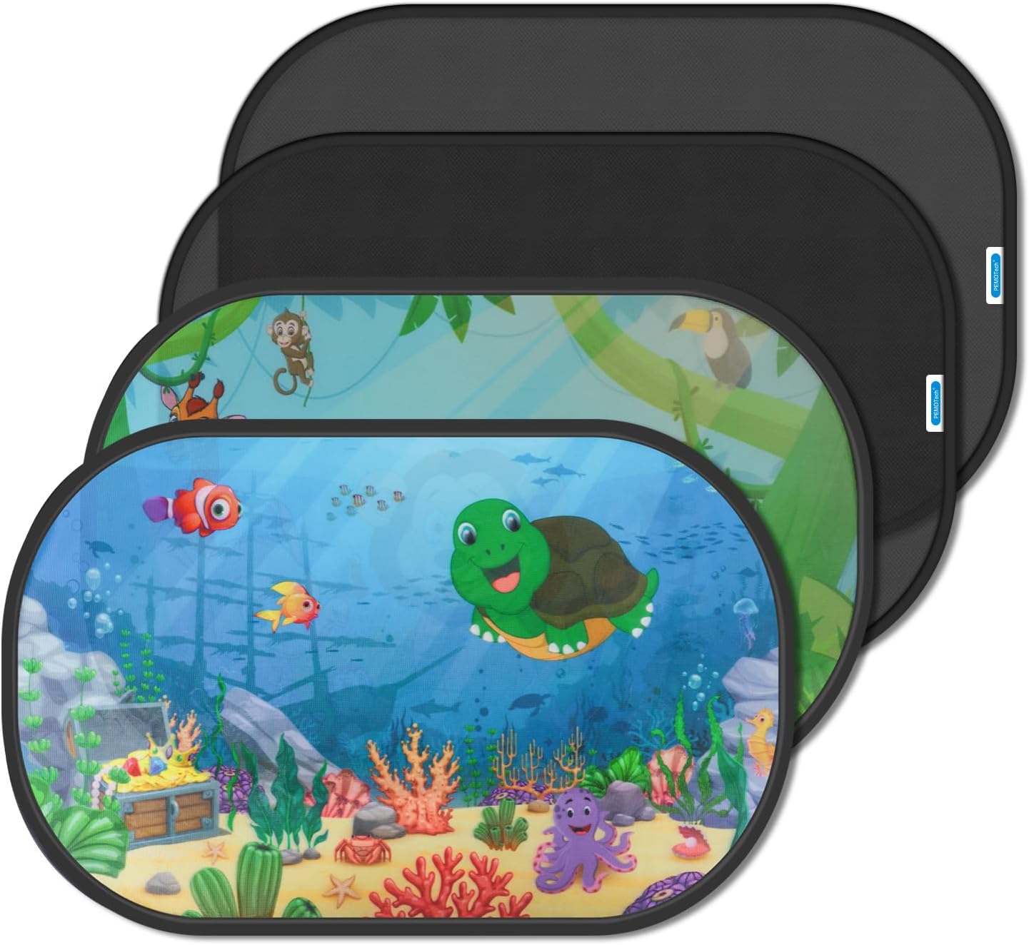 Amazon.com: Crynod 2 PCS Car Front Side Window Sunshade Net, 25.59" x ...