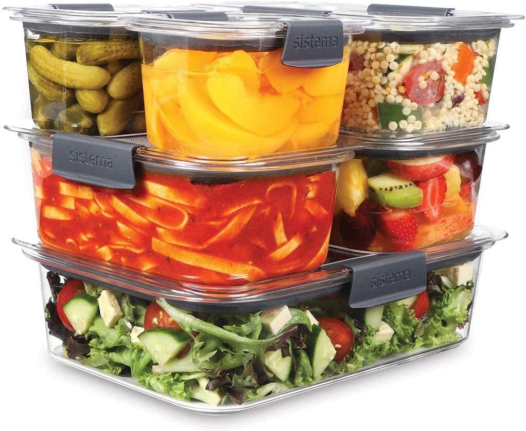 Amazon Basics - Tritan 10 Pieces Food Container, Set of 5 Containers ...