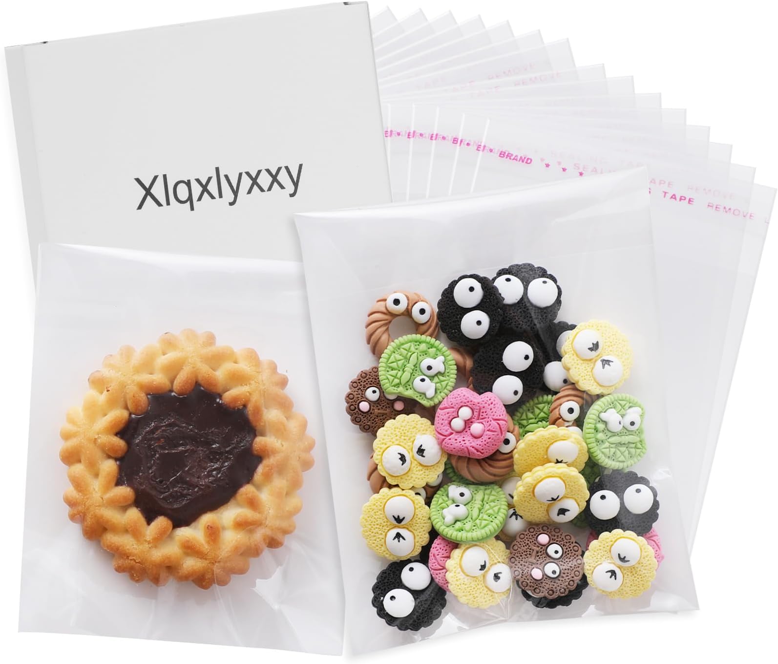 Amazon.com: 200 Pcs Clear Cellophane Bags 4 x 6 inches Cookie Bags ...