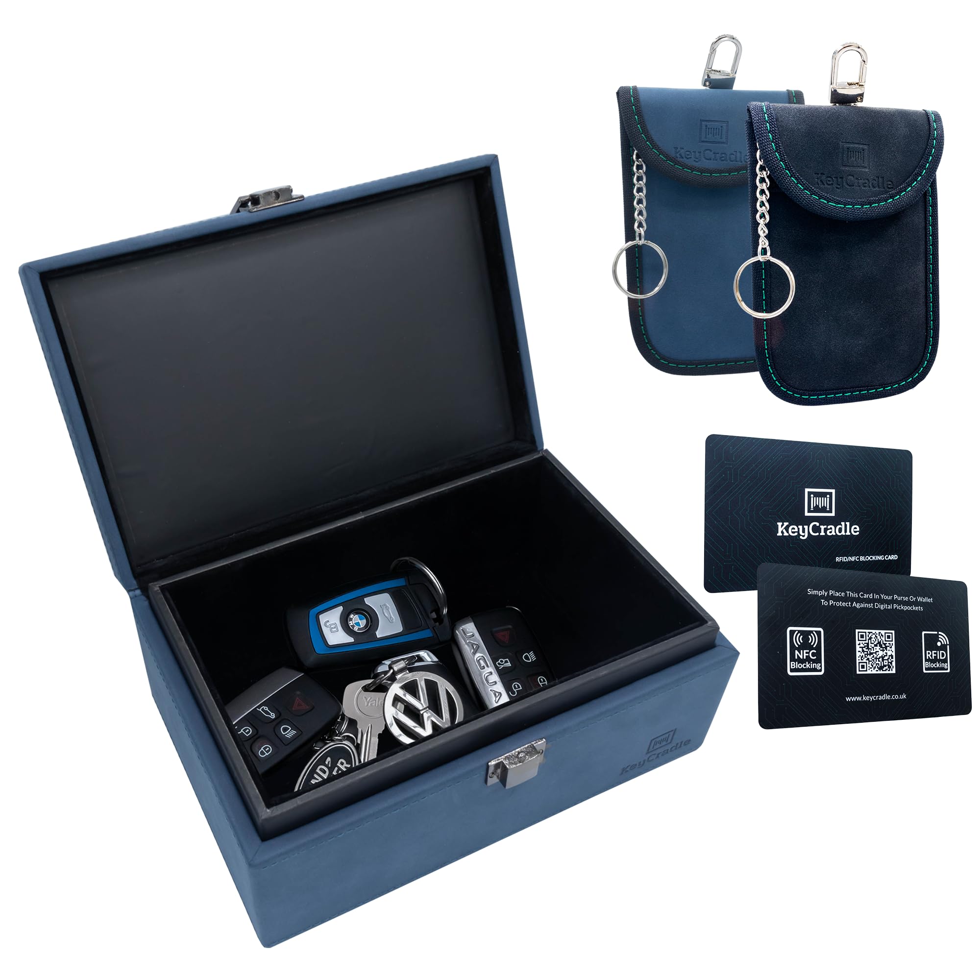 KeyCradle Faraday Box For Car Keys | Faraday Pouch For Car Keys 2 Pack ...