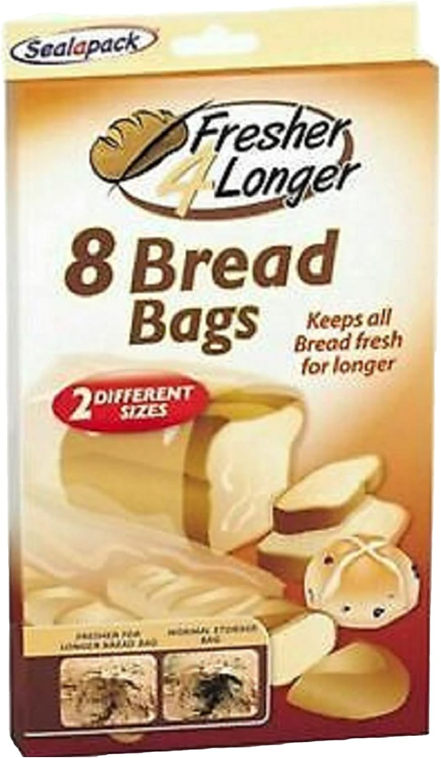 8x 2 Size Bread Bags That Will Keep Bread Fresher for Longer, Storage ...