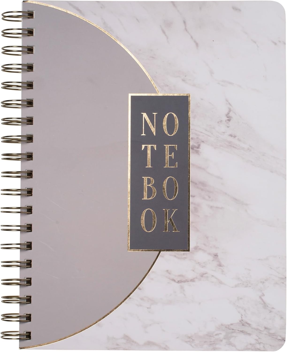 Amazon.com : Fringe Studio Spiral Notebook Journal, Marble Half Circle ...