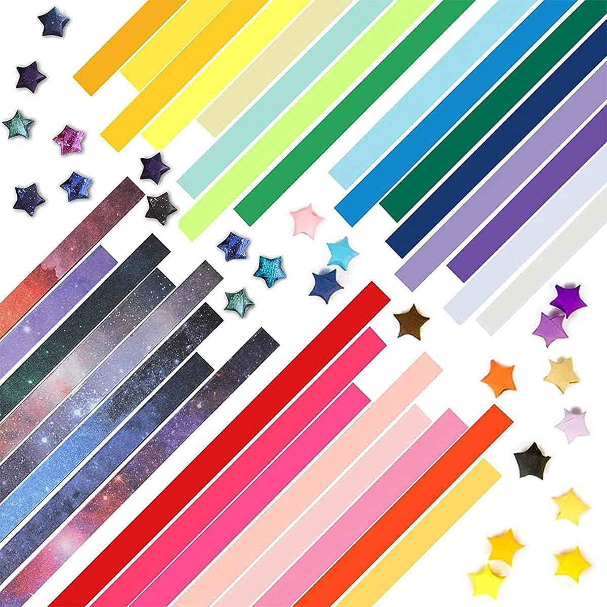 Amazon.com : Bouiexye 540 Sheets Star Paper - 8 Different Designs of ...