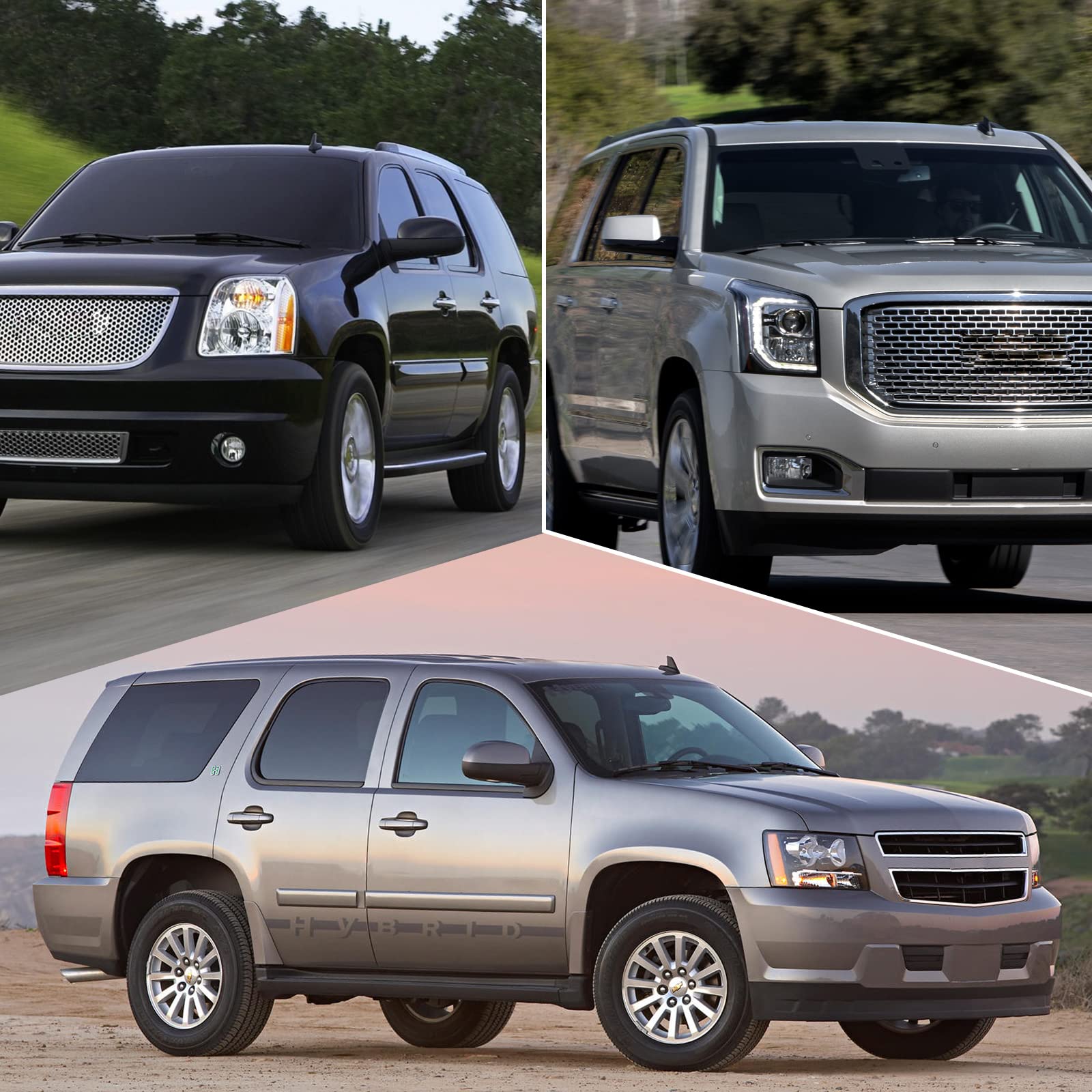 CMVT Auto Window Visors for Chevy Chevrolet Tahoe/GMC Yukon 2007-2014 ...