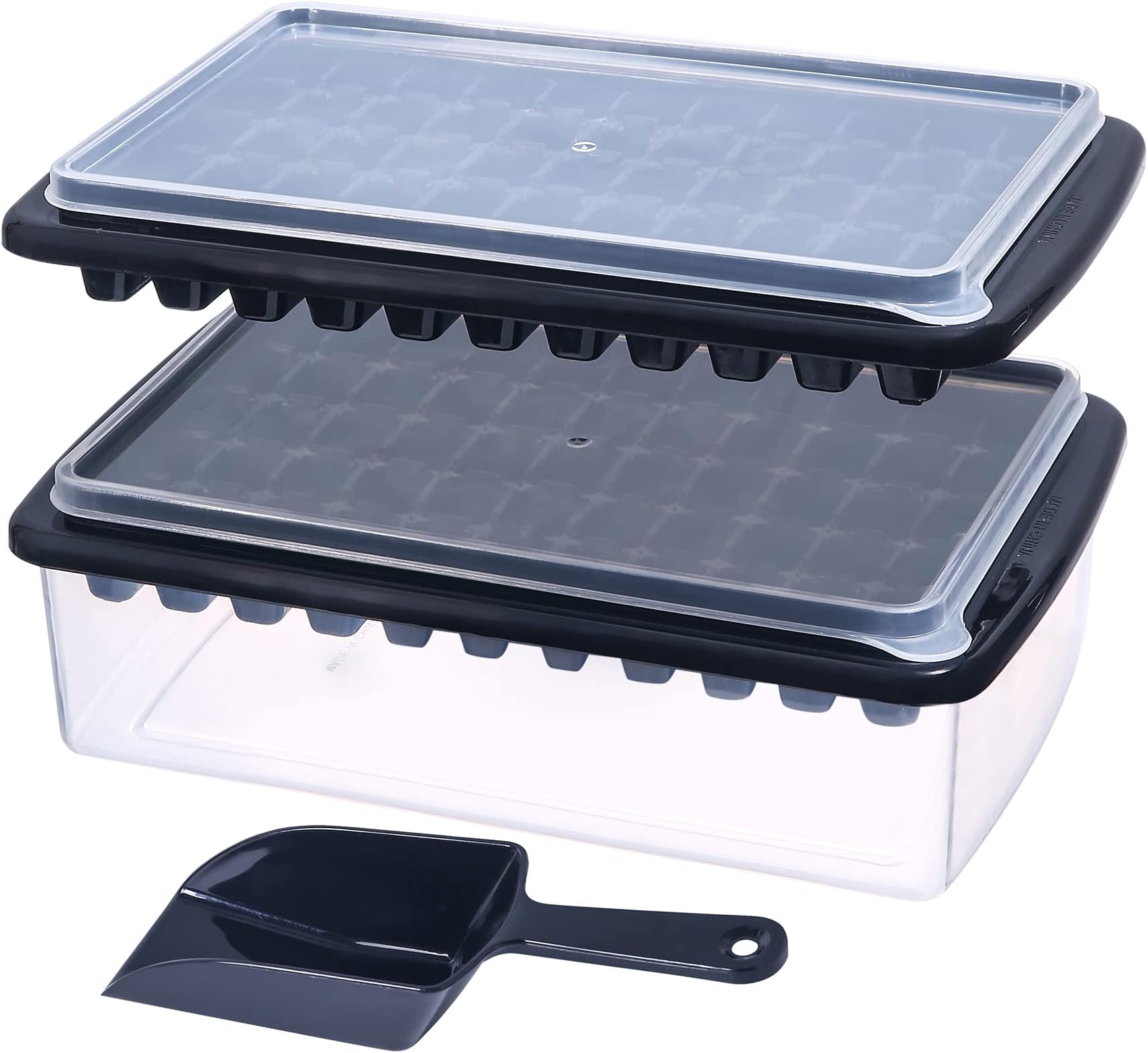 Amazon.com: 4 X Cubette Mini Ice Cube Trays (Set of 4, White): Home ...