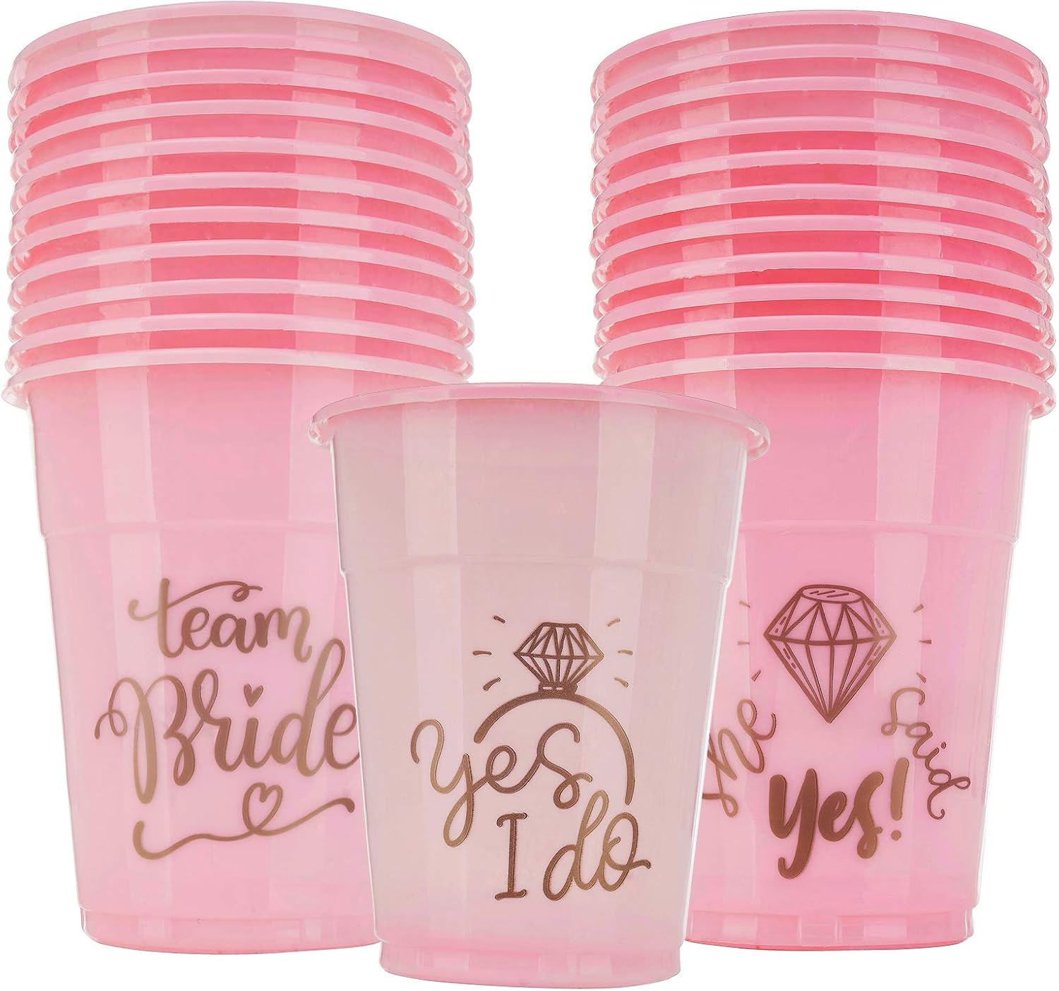 Amazon.com: Bachelorette Party Cups - 25 Bridal Shower Decorations ...