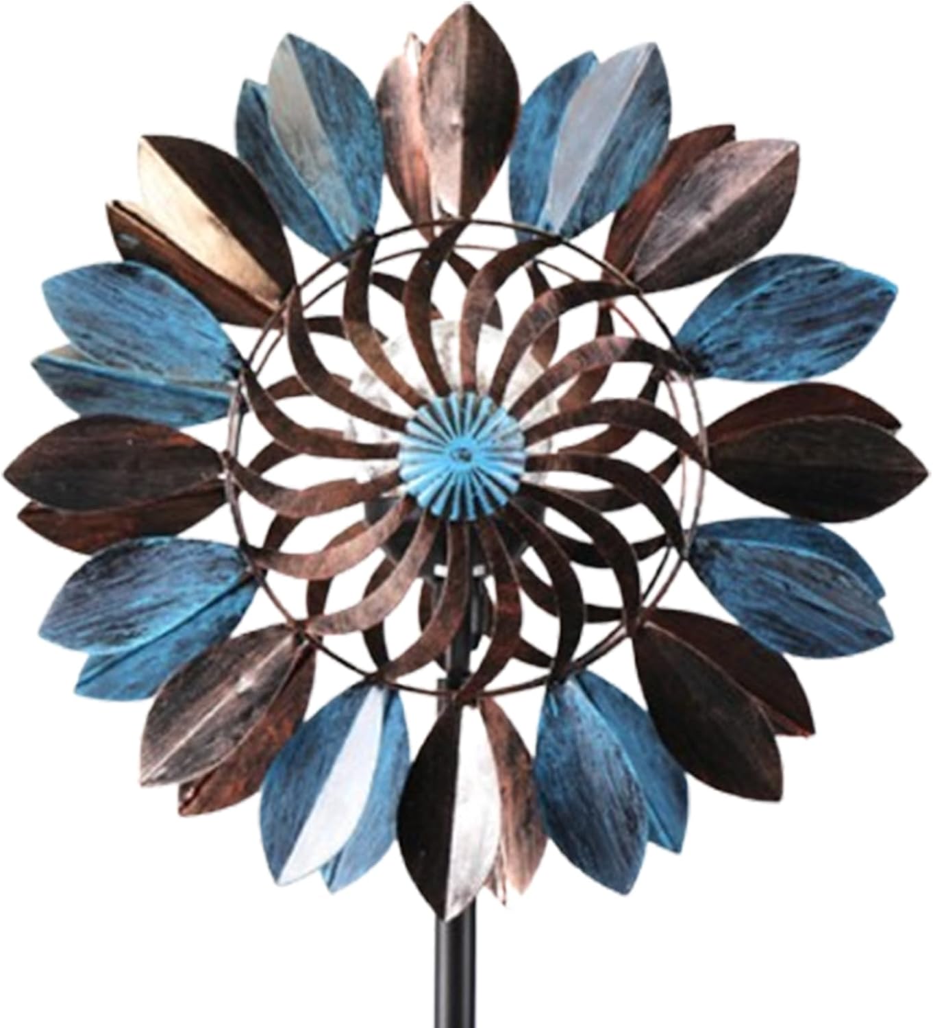 Pesoncarl Wind Turbine, Wind Sculpture, Solar Wind Spinner, 74.4 Inch ...