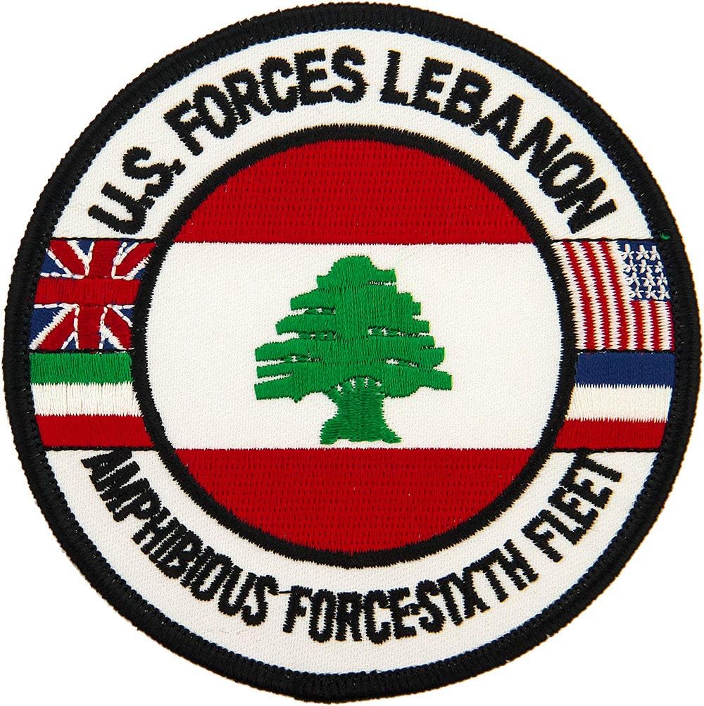 Amazon.com: U.S. Forces Lebanon Amphibious Force 6th Fleet Patch Full Color : Clothing, Shoes ...