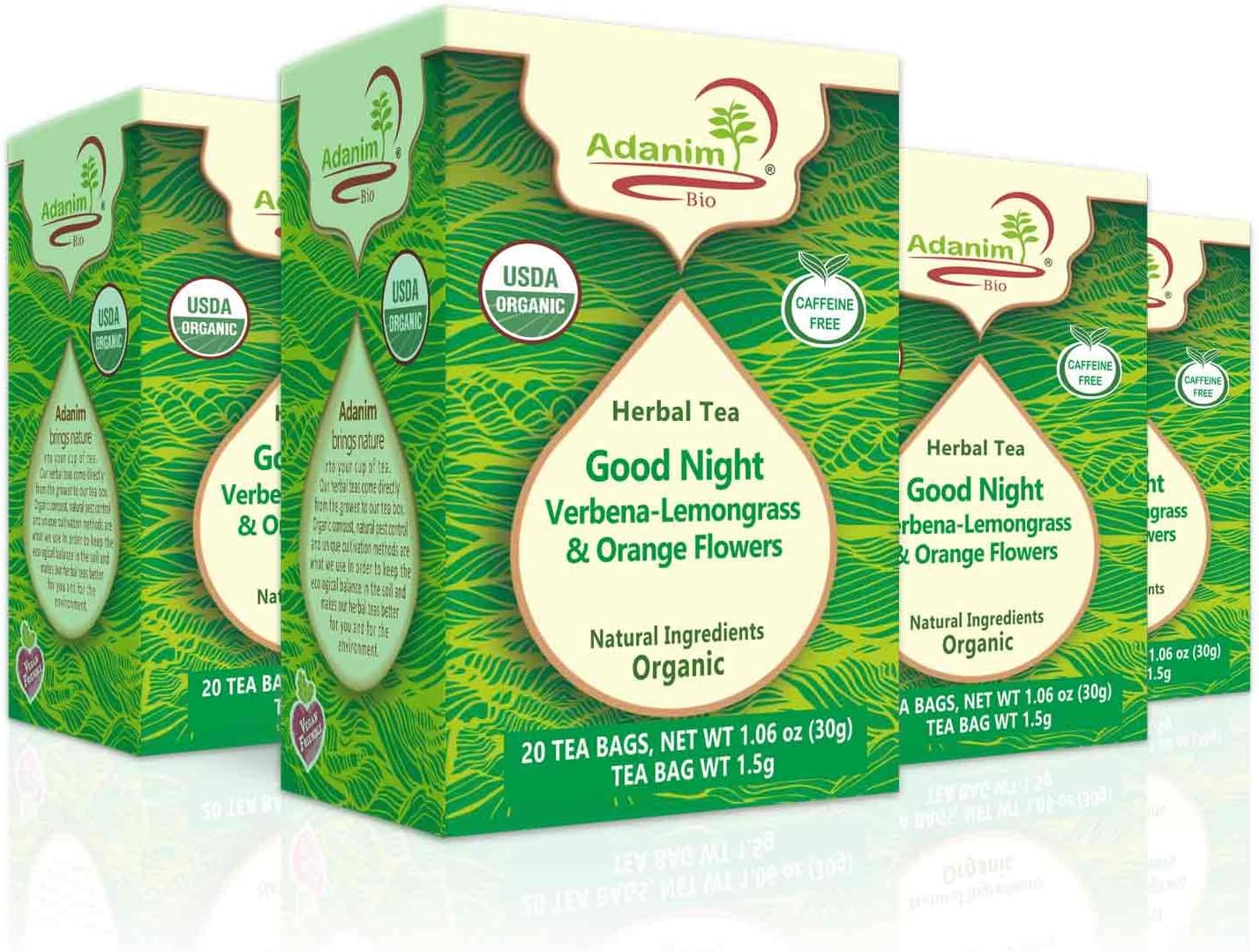 Amazon.com : Adanim Bio Lemongrass and Lemon Verbena Tea Organic ...