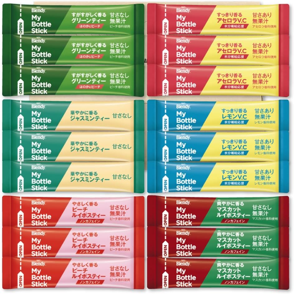 Amazon | AGF ブレンディ マイボトルスティック 6種18本セット PSJBOX 個包装 マイボトル スティック ティー | PrimeSellerJapan | ハーブティー 通販