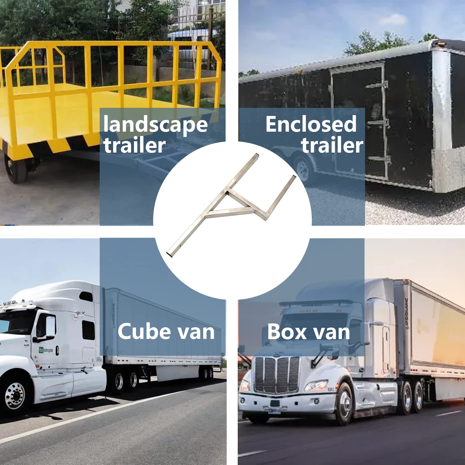 2pcs Universal Cargo Side Mount Ladder Racks fit for Enclosed Trailers ...