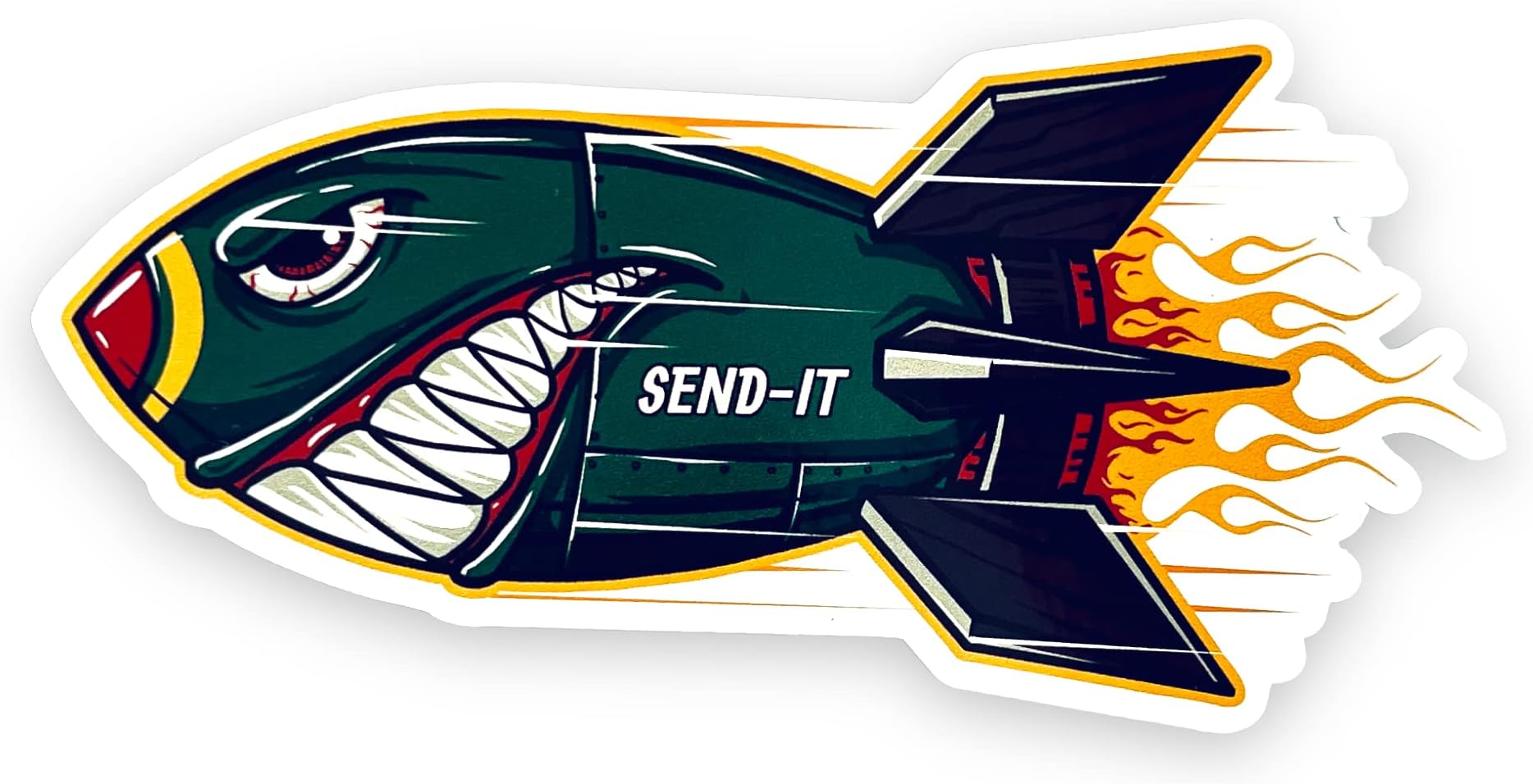 Amazon.com - Send It Sticker Decal. Adult Humor Sticker for Windows ...