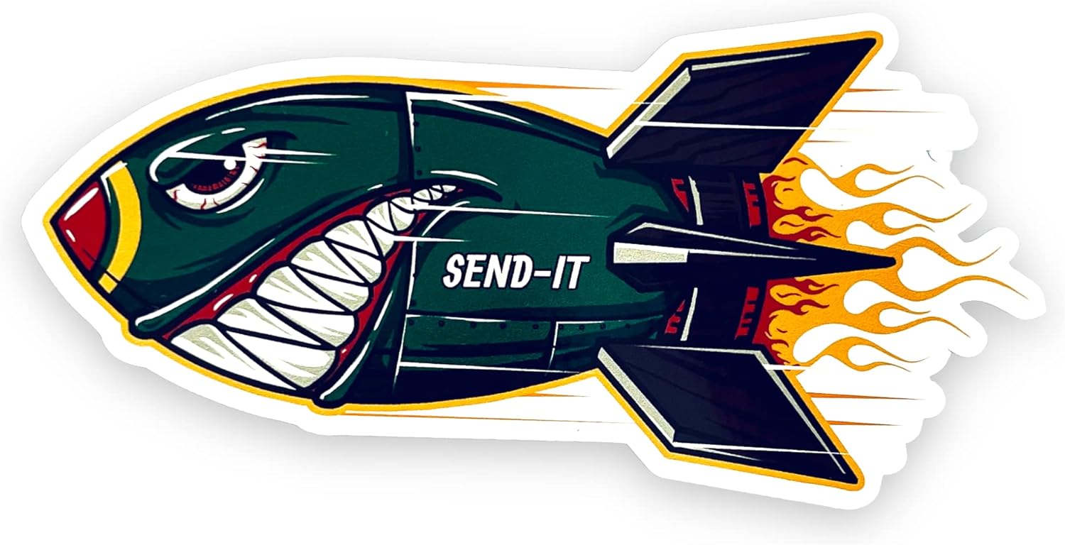 Amazon.com - Send It Sticker Decal. Adult Humor Sticker for Windows ...
