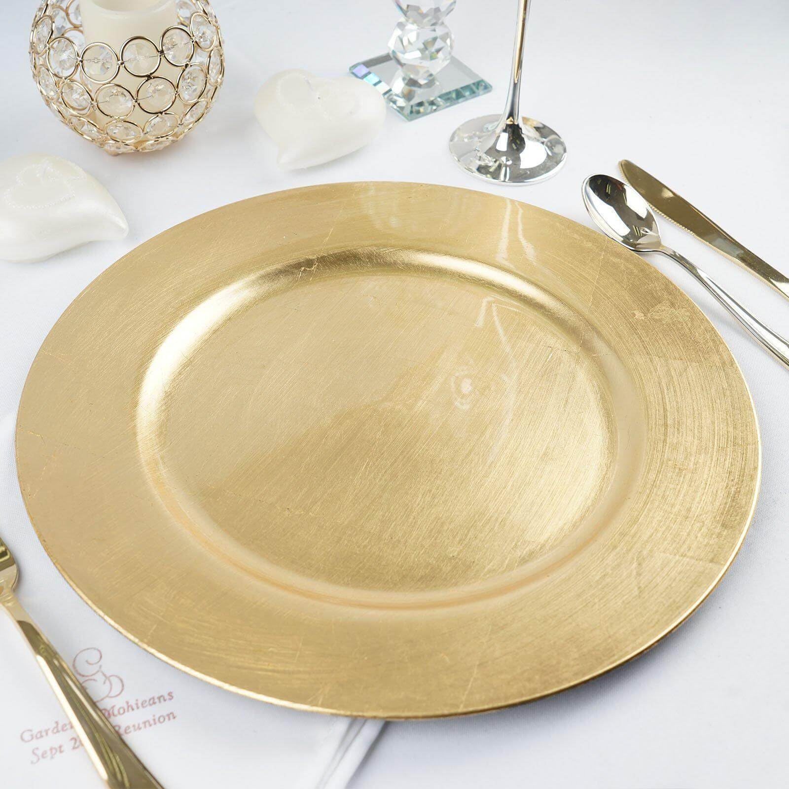 Amazon.com | American Atelier Charger Plate Large 13” Set of 4 ...