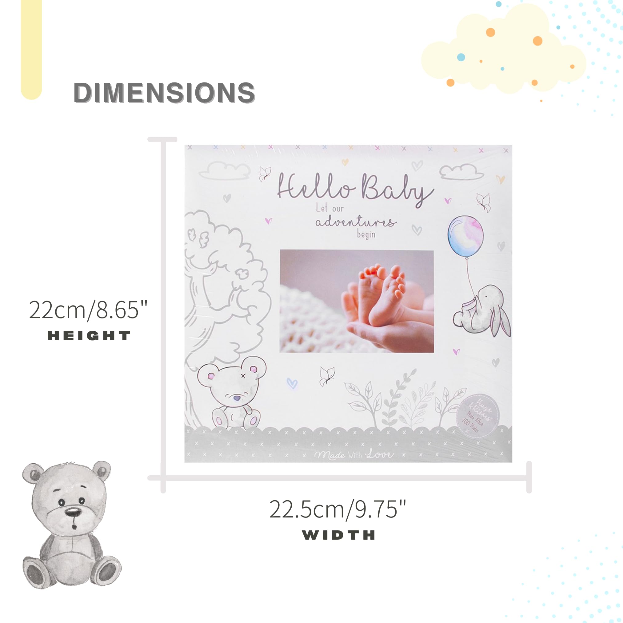 Hello Baby Photo Album, Whimsical Adventures Captured in 200 Cherished ...