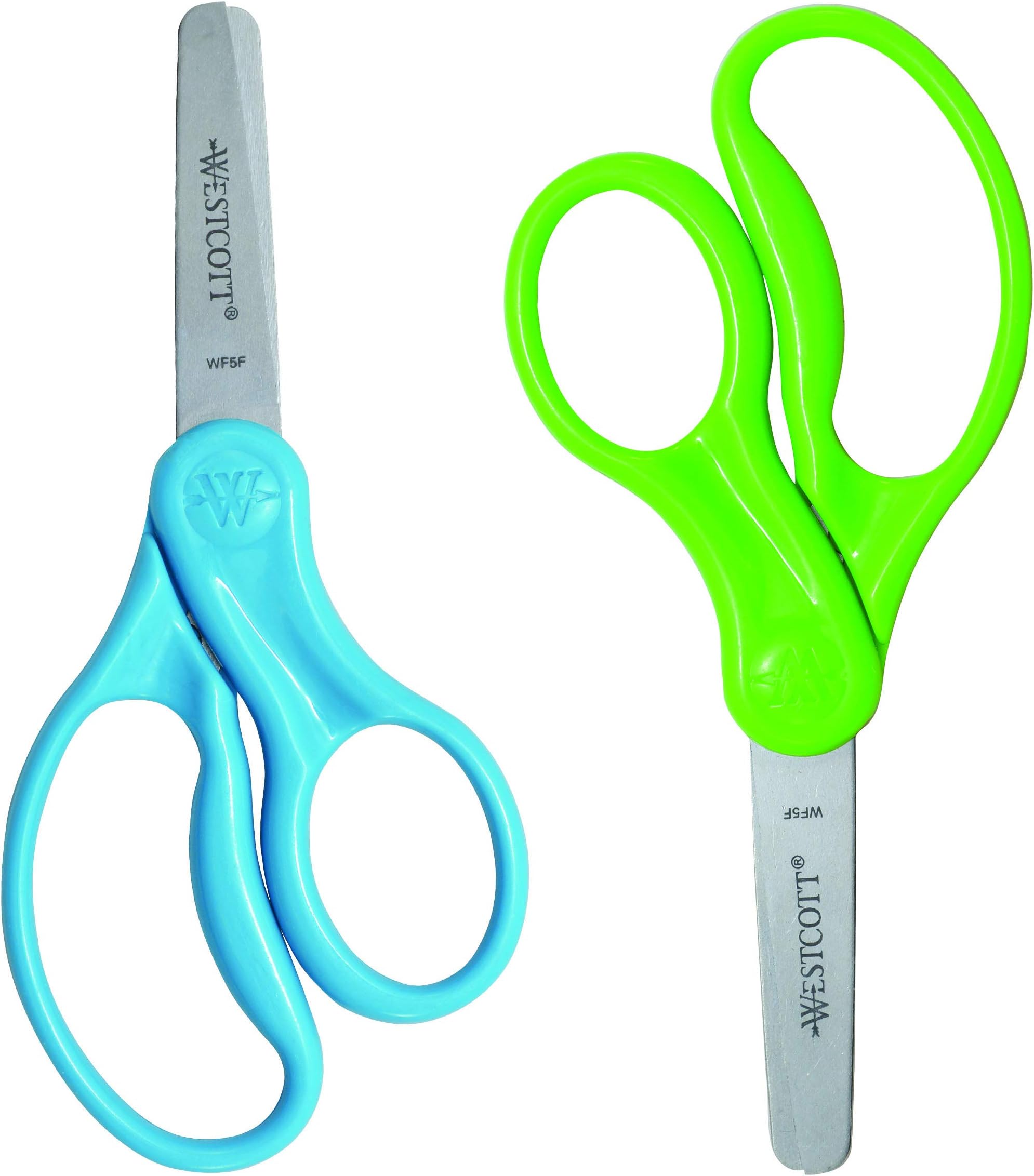 Amazon.com : LIVINGO 3 Pack 5” Kids Scissors, Left/Right Handed Blunt ...