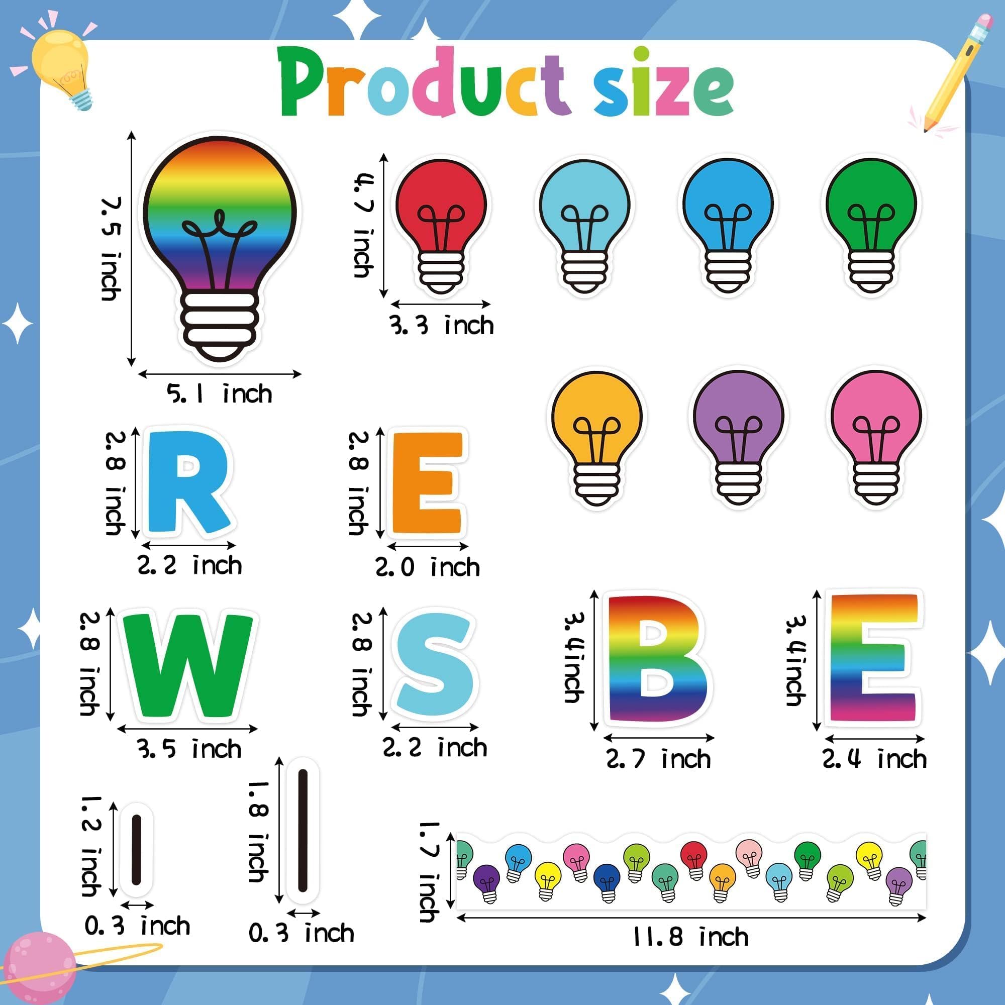 Snapklik.com : 100th Day Of School 137Pcs Light Bulb Bulletin Board ...