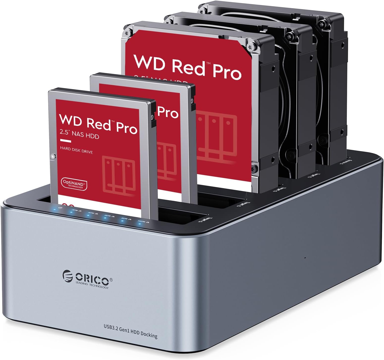 Amazon.com: ORICO USB C 5 Bay Hard Drive Cloner/Duplicate Hard Drive ...